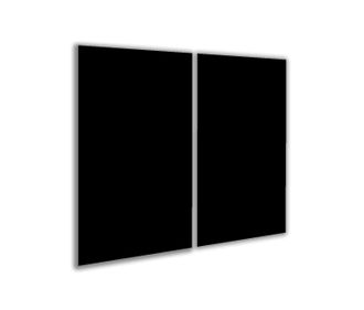 Decorwelt | Herdabdeckplatte Schwarz 2x30x52 Ceranfeldabdeckung 2 teilig Universal Abdeckung Kochplatten Glas Induktion Herdschutz Deko Schneidebrett Spritzschu