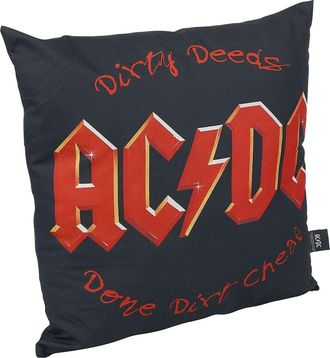 AC/DC Dirty Deeds Unisex Kissen schwarz/rot 100% Polyester Band-Merch, Bands, Musik