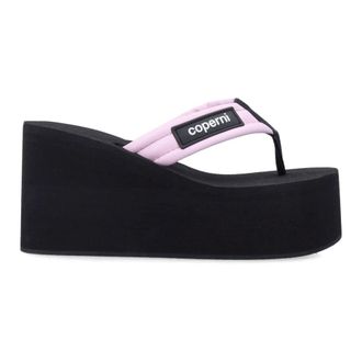 Coperni Schwarze Rosa Geschlossene Keilsandalen - - Shoes - Damen - Schwarzk - 40 EU