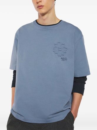 Maison Kitsuné t-shirt à appliqué Crafted Daisy - Bleu