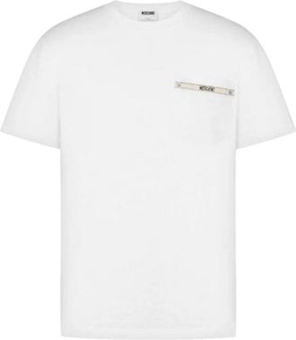 Moschino Homme, Tops, Blanc, Taille: S T-Shirt