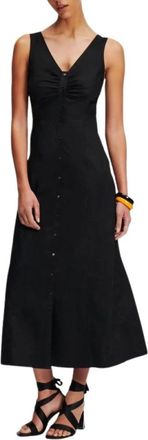 Karl Lagerfeld Femme, Robes, Noir, Taille: 42 FR Robe de jour en coton