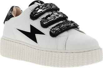 Vanessa wu Tennis noires avec semelle textur&eacute;e et trois fermetures &agrave; velcro - Taille numeric_34