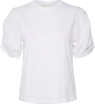 Inwear Femme, Tops, Blanc, Taille: 36 FR Payanaiw Woven Trim Tshirt