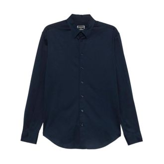 Giorgio Armani Homme, Chemises, Bleu, Taille: 2XL Chemise Cintr&eacute;e en Coton