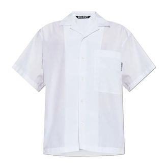 Palm Angels Homme, Chemises, Blanc, Taille: S Pocket Shirt