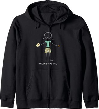 Whyitsme Design Lustiges Damen Poker, M&auml;dchen Poker Spieler Geschenk Kapuzenjacke