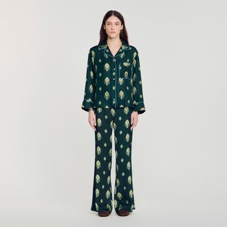 Sandro Chemise pyjama imprim&eacute;e paisley