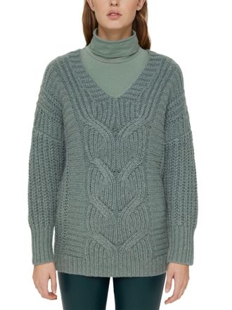 Esprit Esprit Damen 111EE1I304 Pullover, 335/DUSTY Green, M