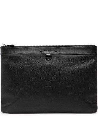Louis Vuitton pochette monogramm&eacute;e Shadow Discovery (2020) - Noir