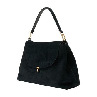 Toteme Womens Shoulder Bag Black Calfskin