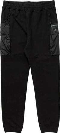 C.P. Company C.p. Company, Homme, Pantalons, Noir, Taille: XL Stretch Fleece Pantalons de surv&ecirc;tement
