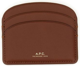 A.P.C. A.p.c. - Porte-Cartes Demi-Lune - Femme - Accessoires - Brun - Taille: ONE Size