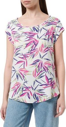 Only Onlnova Life S/S Top Ptm T-Shirt, Cloud Dancer/AOP : 476 True Leaf, 36 Femme