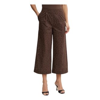 Twinset Pantalon Large - Femme - Pantalons - Brun - Taille: 40 FR