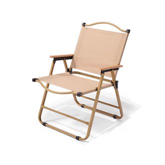 Generic Klappstuhl Camping Leicht Klein Faltbar mit Handlauf Platzsparend Klappst&uuml;hle Garten mit Lehne Hoher Belastbarkeit f&uuml;r Partys Hochzeiten Picknick(Khak