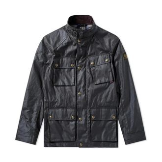 Belstaff Fieldmaster Jacke aus gewachster Baumwolle - - Jackets - Herren - Blau - L