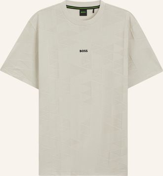 HUGO BOSS T-Shirt Ts_Network Jq Regular Fit beige