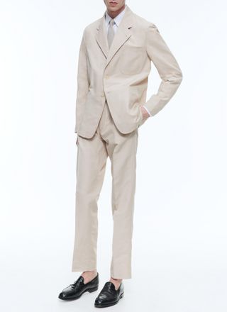 Fursac Veste droite souple en lin et coton - Taille XXL - Homme