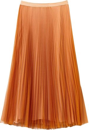Twin-Set Tüllrock mit Falten - Orange