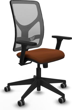 Piqueras y Crespo Stuhl mit R&uuml;ckenlehne und Armlehnen, h&ouml;henverstellbare Lendenwirbelst&uuml;tze. Ausgestattet mit 3 Positionen und Schneideschaum. Mit Rollen von 65 mm Park