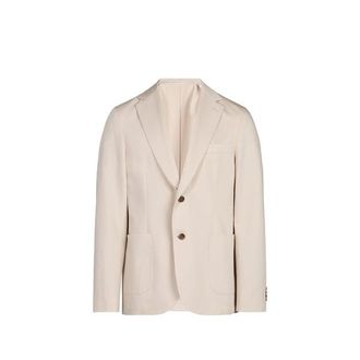 Fa&ccedil;onnable Blazer cintr&eacute; en coton et lin