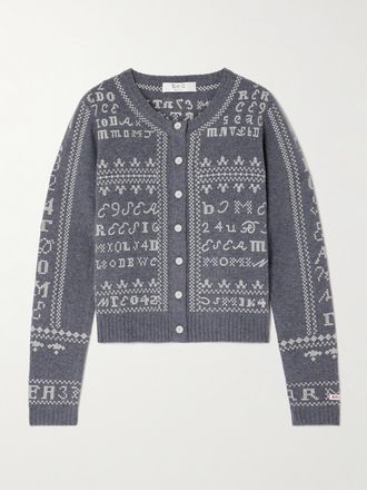 Sea New York Cardigan En Laine &Agrave; Broderies Kit - Gris