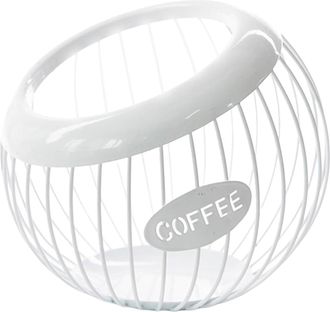 Generic Kaffeekapselhalter aus Eisen - Aufbewahrungskorb f&uuml;r den Schreibtisch | Gro&szlig;z&uuml;giger Organizer f&uuml;r K&uuml;chenarbeitsplatte, Kaffeekapseln, Kaffeebar, B&uuml;ro,