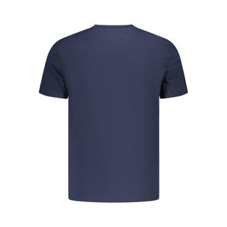 Tommy Hilfiger Logo-Print Cotton T-Shirt - Navy