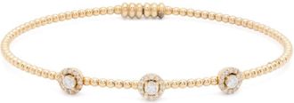 ROSEKEY 18kt Gelbgoldarmband mit Diamanten