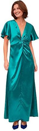 Vila VISITTAS V-Neck S/S Maxi Dress-Noos Robe, Alhambra, 44 Femme