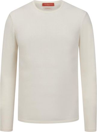 Daniele Fiesoli Softer Rundhalspullover aus &auml;gyptischer Baumwolle in