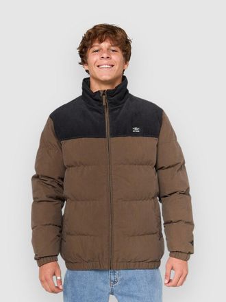 Rip Curl Fade Out Cord Puffer Jacke chocolate