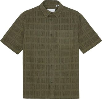 Les Deux Homme, Chemises, Vert, Taille: S Short Sleeve Chemises