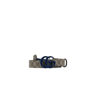Gucci Lederg&uuml;rtel mit Logo-Schnalle - - Accessories - Herren - Beige - 115 CM