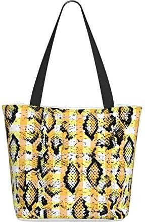 AOOEDM Motif de peau de sac &agrave; provisions pour femme serpent 33 x 28 x 17 cm. Le cadeau parfait pour la Saint-Valentin. Cest de la Saint-Valentin pour maman, 