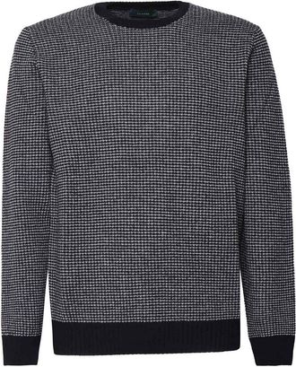 Zanone Rundhalspullover - Blau