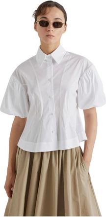 Meimeij Femme, Blouses et Chemises, Blanc, Taille: 46 FR Meimeij Chemises White