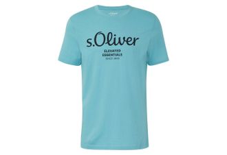 s.Oliver T-Shirt Herren T-Shirt 4er Pack Baumwolle Logo T-Shirt (Packung, 4er Pack)