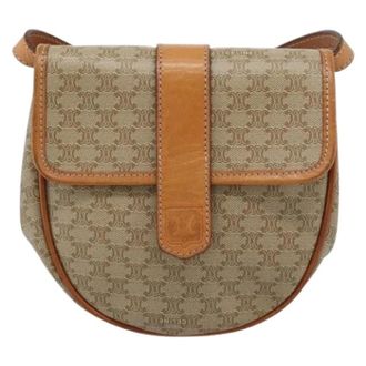 Celine Sac bandouli&egrave;re vintage doccasion - Femme - Pre-owned - Beige - Taille: ONE Size
