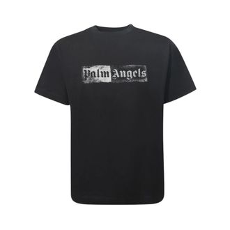 Palm Angels Homme, Tops, Noir, Taille: L T-Chemises