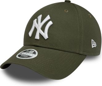 New Era New York Yankees MLB League Essential Olive 9Forty Adjustable Women Cap - One-Size