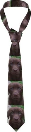 Generic Cravate Pour Hommes Labrador Chocolat &Eacute;troit Cravates &Eacute;l&eacute;gant Cravates Homme Pour Accessoires &Eacute;v&eacute;nements Mariage
