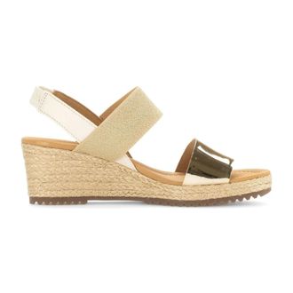 Gabor Multicolor Flache Offene Sandalen - - Shoes - Damen - Mehrfarbig - 39 EU