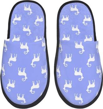 Generic Pantoufles Unisexes Chèvre Blanche De Dessin Animé Simple Chaussons Femme Doux Confort Pantoufle Homme, Pour Mariage, Fête, Intérieur Extérieur, M