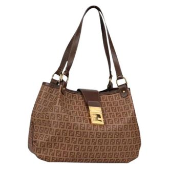 Fendi Sac bandouli&egrave;re en cuir Pre-owned - Femme - Pre-owned - Brun - Taille: ONE Size