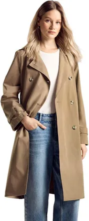 Street One Damen A201955 Trenchcoat, Dark Nutty Mocca, 40