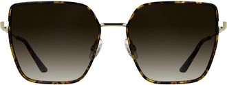 Calvin Klein Womens Sunglasses CK25111S - Havana with Gradient Brown Lens