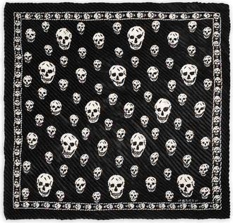 Alexander McQueen Schal - Schwarz