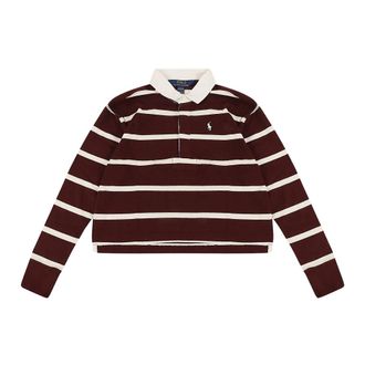 Ralph Lauren Femme, Tops, Rouge, Taille: 38 FR Pull Rugby Tricot